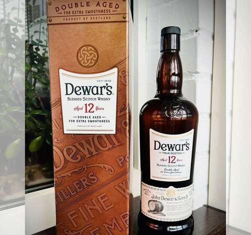 Пустая бутылка Dewar's 1 л