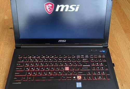 Игровой ноутбук MSI Intel Core i7-7700HQ