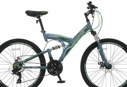 Велосипед 26д. maxxpro sensor ultra, серо-зеленый