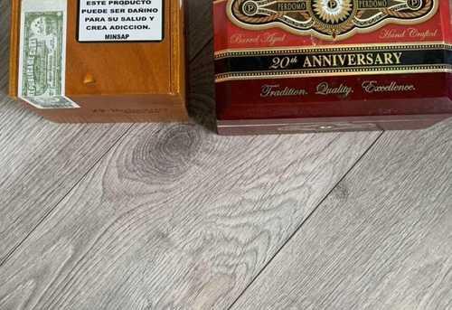 Деревянные из под сигар и металическая