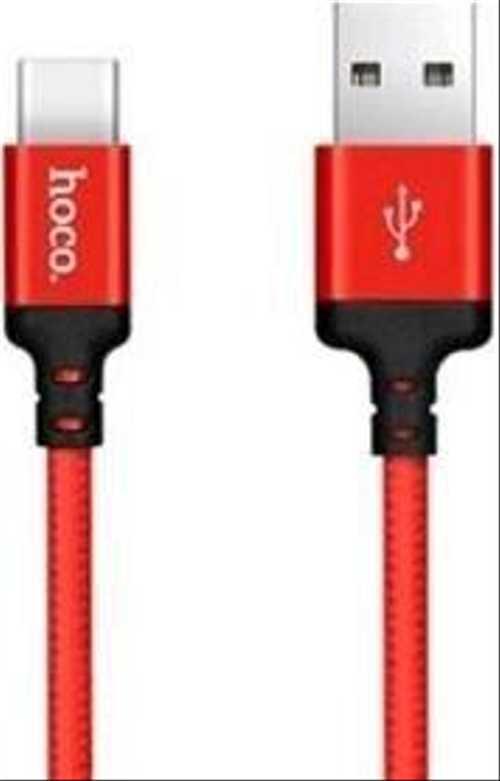 USB - type-C кабель hoco type-C X14 series 2m Red