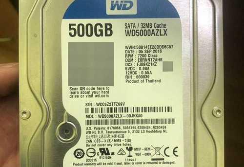 Жёсткий диск WD Blue 500Gb 16Mb Cache