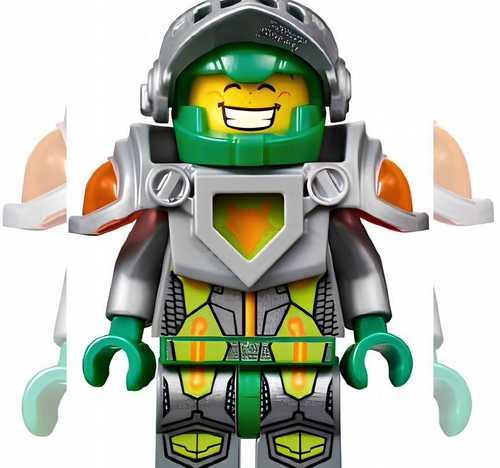 Минифигурка Lego Aaron - Flat Silver Visor nex025