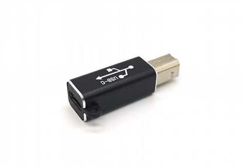 Переходник USB Type-B (M) -USB Type-C (F) ADS-618