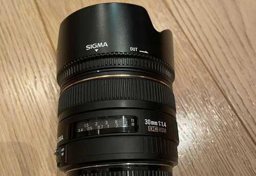 Объектив Sigma 30mm f/1.4 для Canon