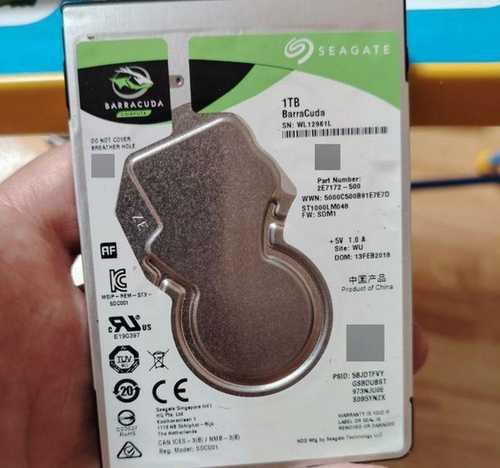 Продам hdd 2.5 на 1тб (seagate)в идеале