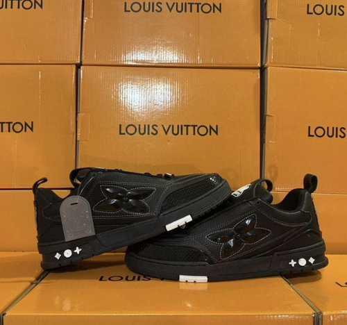 Кроссовки Louis Vuitton LV skate sneakers black