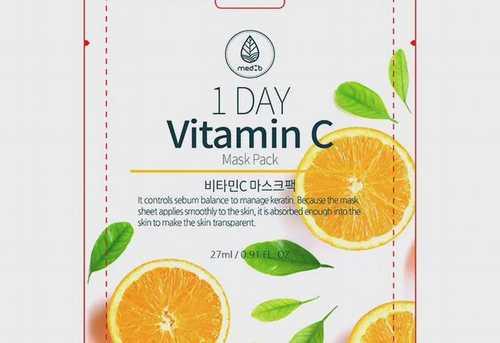 Тканевая маска, д/лица с витамином С/Vitamin C Mas