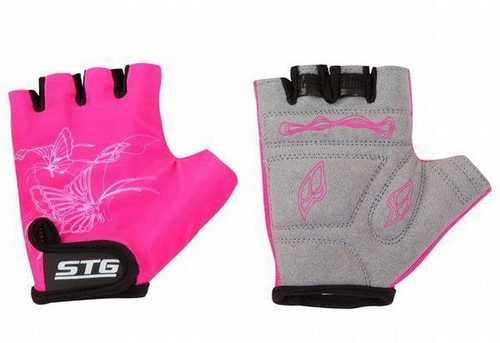 Велосипедные перчатки STG 819 р.XS (розовый) Х6189