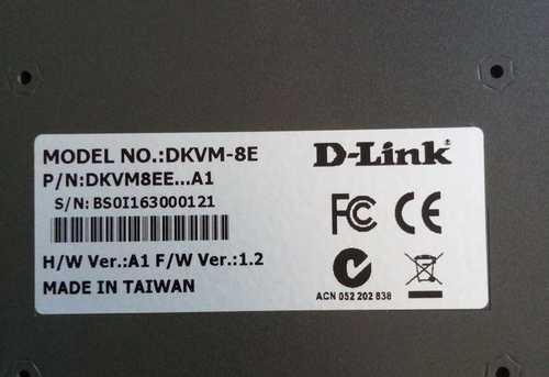 KVM переключатель D-Link dkvm-8E