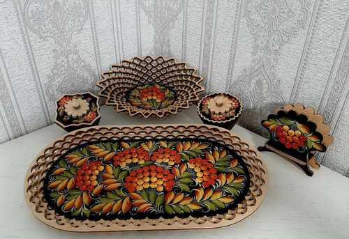 Посуда деревянная,Симбирский сувенир"