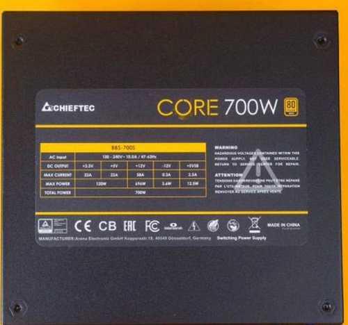 Блок питания Chieftec core 700W Core BBS-700S