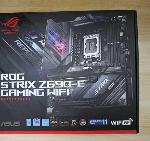 Мать и проц Asus ROG Z690-E gaming wifi+12900kf