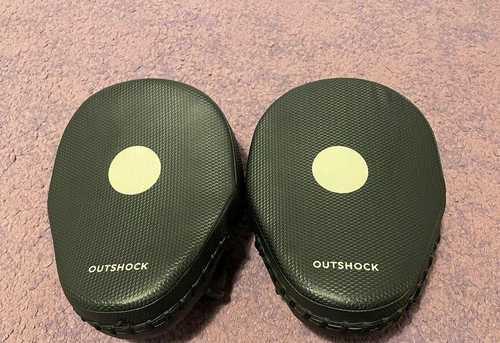 Лапы боксерские outshock (decathlon)