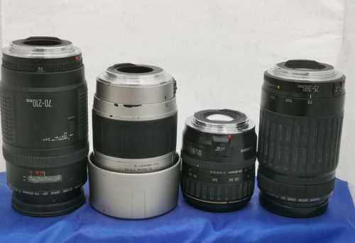 Шесть объективов Canon EF под чистку/ремонт