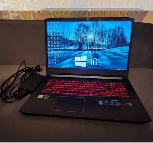 Игровой Acer Nitro 5 i5-10th/16гб/1650ti(4гб)