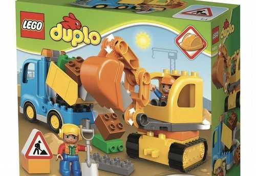 Lego duplo 10812 грузовик и гусеничный экскаватор