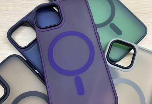 Чехол на iPhone 13/14 MagSafe фиолетовый