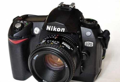 Зеркальный фотоаппарат nikon d70 боди