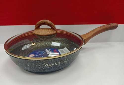 Cковорода Kukmara "Granit ultra" (black-gold), нов