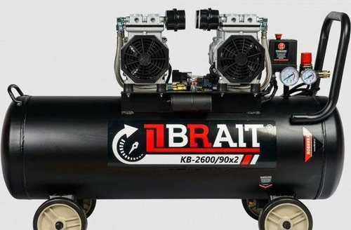 Воздушный компрессор Brait KB-2600/90Х2 новый