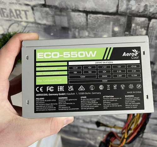 Блок питания 550w AeroCool ECO