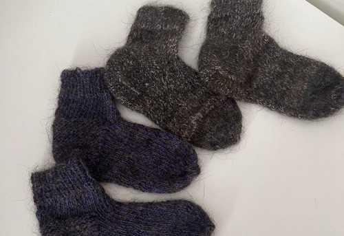 Теплые носки ручной вязки