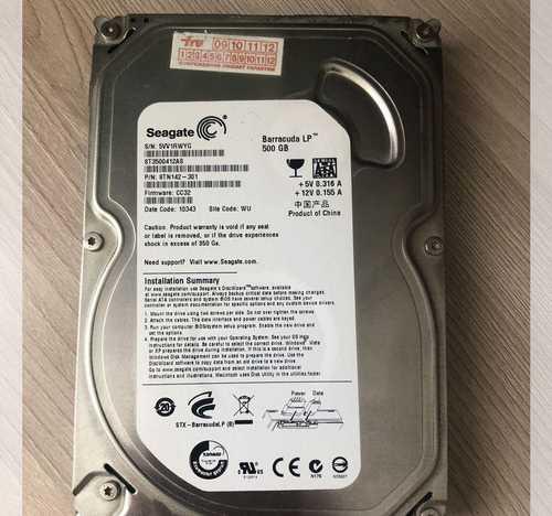 Жесткий диск 500 гб seagate barraguda