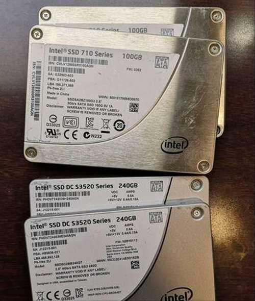 Жесткий диск ssd intel 100 / 240 gb