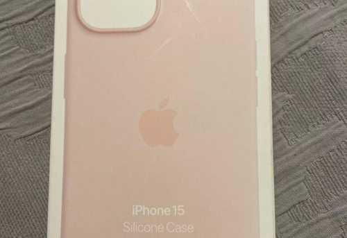 Чехол розовый на iPhone 15 Silicone Case