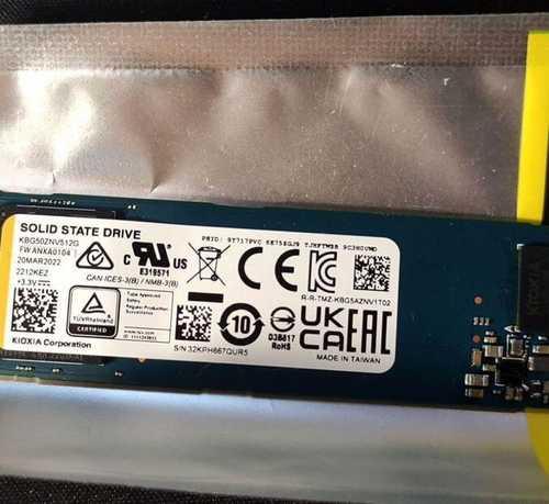 NVMe SSD M.2 Kioxia (Toshiba) 512Gb
