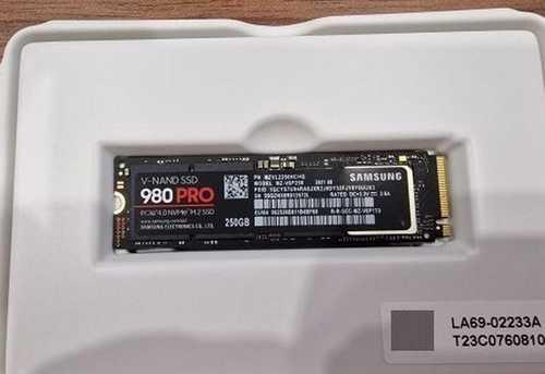 SSD 250 гб M.2 накопитель Samsung 980 PRO
