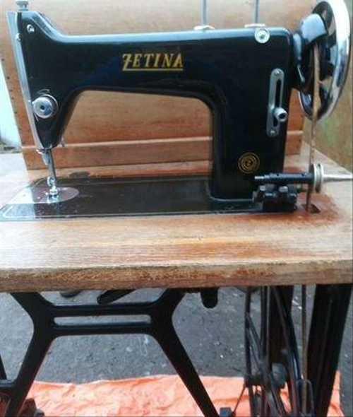 Антикварная швейная машина Zetina Чехия