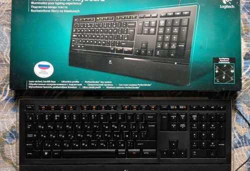 Клавиатура с подсветкой Logitech K740