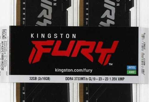 Оперативная память 32 Gb DDR4 Kingston fury 3733