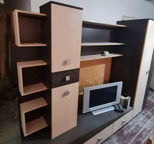 Стенка в гостиную со шкафом под тв бу