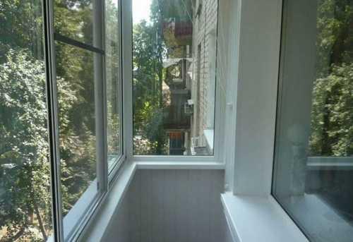 Остекление лоджии(балкона),отделка пвх/AL окна