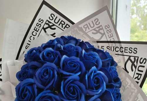 Синие розы(мыльные). Букеты из синих роз