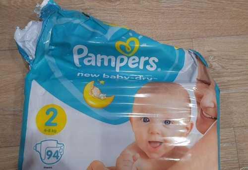 Подгузники pampers 2