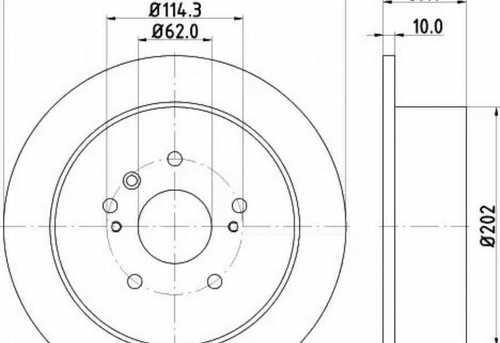 Nisshinbo ND1089K Диск тормозной зад