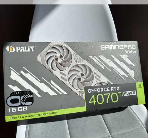 Белая видеокарта Palit Rtx4070Ti Super 16gb