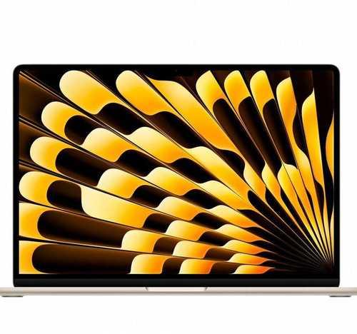 Ноутбук Apple MacBook Air 15 (M3 8С/10C) 16/512GB, Starlight (Сияющая звезда) MXD33