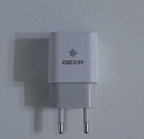 Сетевое зарядное устройство dexp, белый