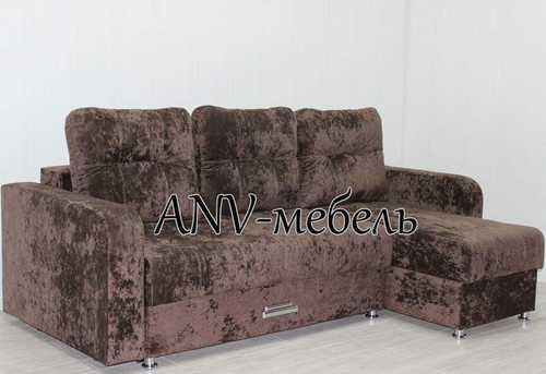 Угловой диван на независимом пружинном блоке