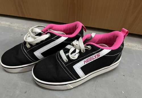 Роликовые кроссовки heelys 34