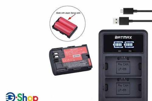 Набор Kit Batmax LP-E6 1x акб 1865mAh и Зарядное