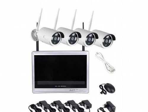 Ip- камеры + видеорегистратор с монитором NVR