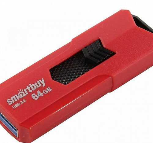 Флеш-накопитель Smartbuy Stream USB 3.0 64GB, крас