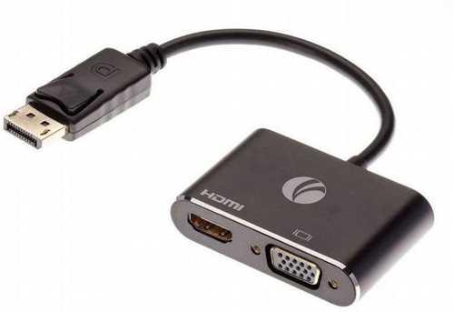 Кабель-переходник DisplayPort(M) -hdmi(F) +VGA(F)