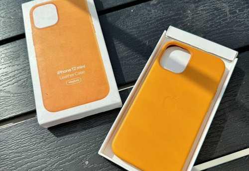 Чехол Apple Leather MagSafe для iPhone 12 mini